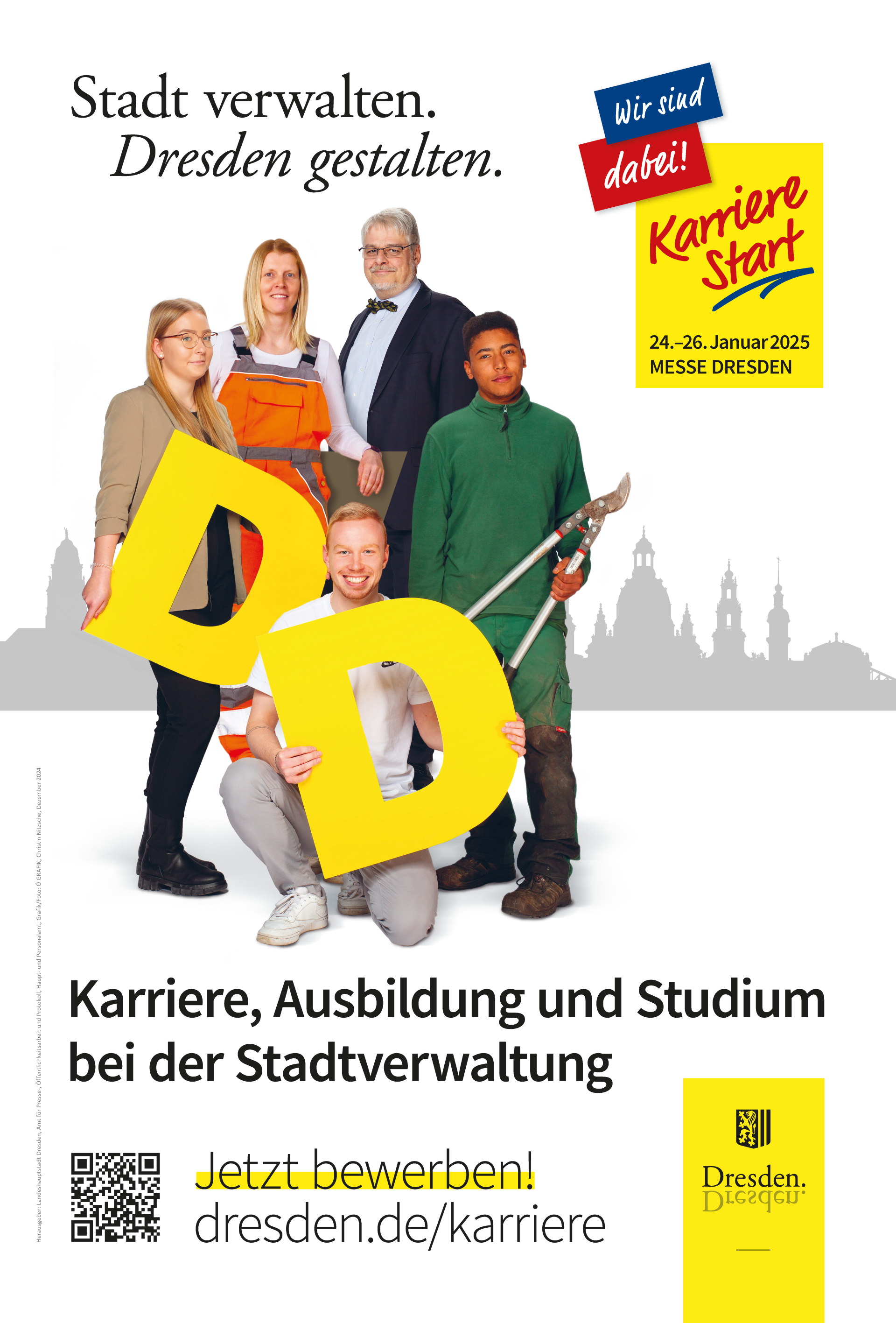 Karriere und Ausbildung bei der Stadt: City-Light-Plakate werben für ...